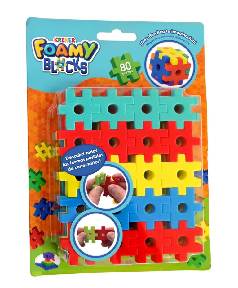 BLOQUES 3D DE GOMA EVA ENCASTRABLES KREKER BLISTER (1818) – ABF ...